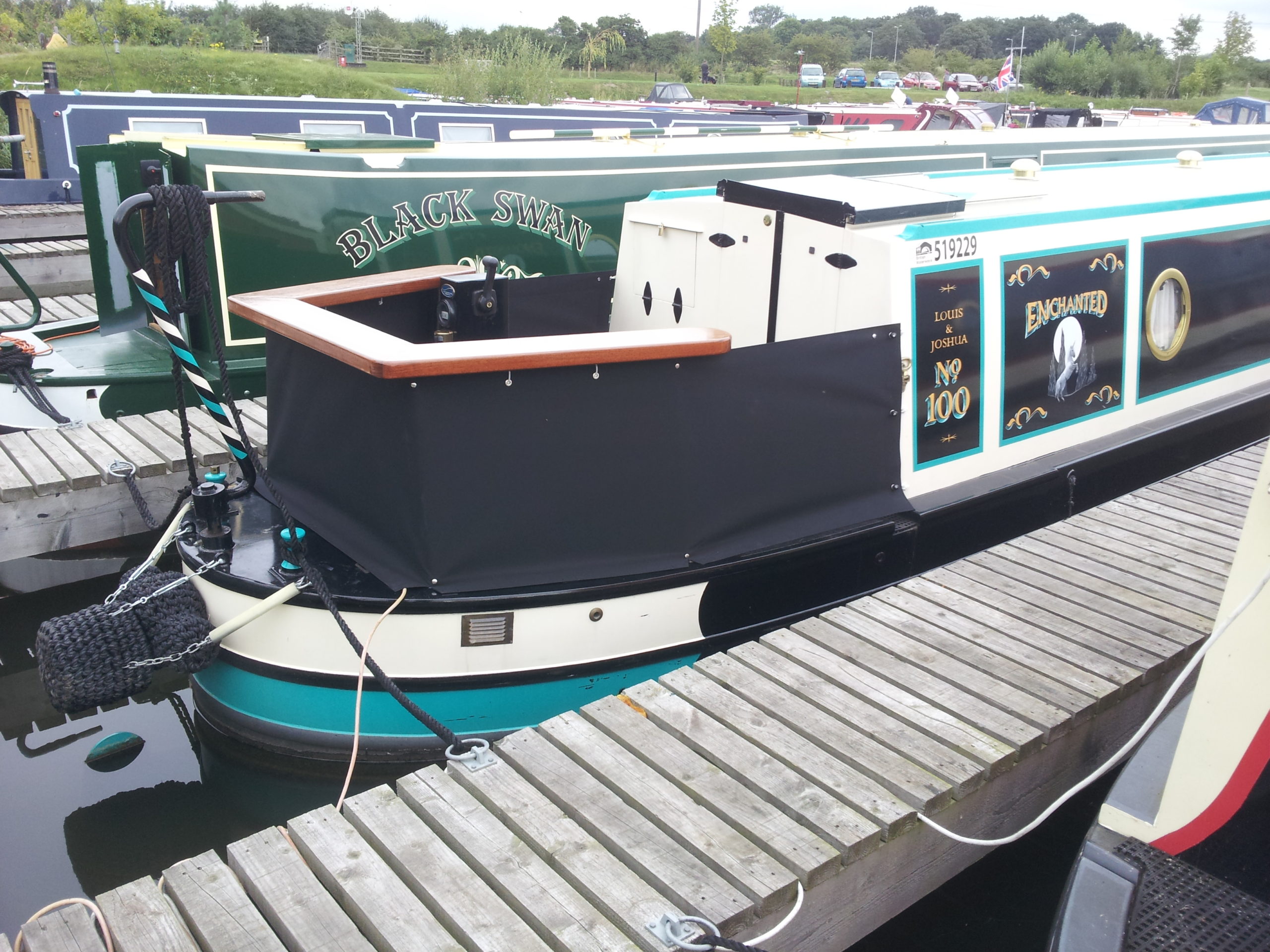 Narrowboat Cruiser Stern Skirt - Canvasman