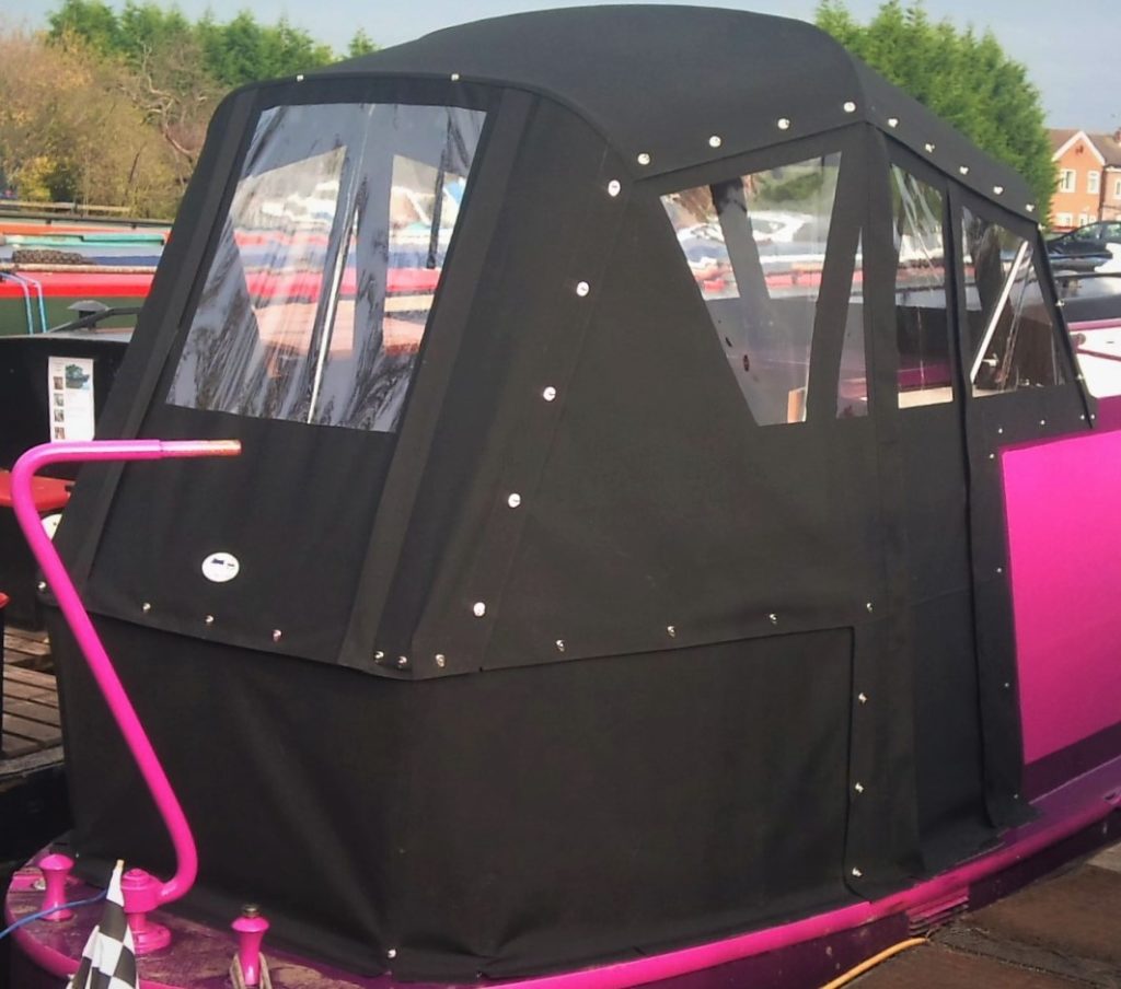 Narrowboat Cruiser Stern Hood - Canvasman